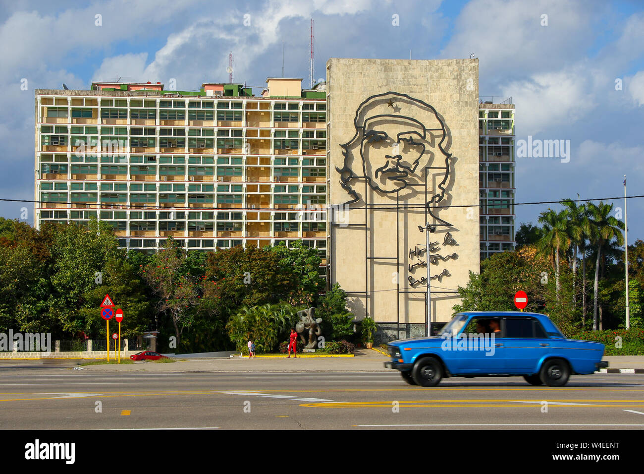 Ministry of Interior on Revolution Square in la Habana, Cuba Stock ...