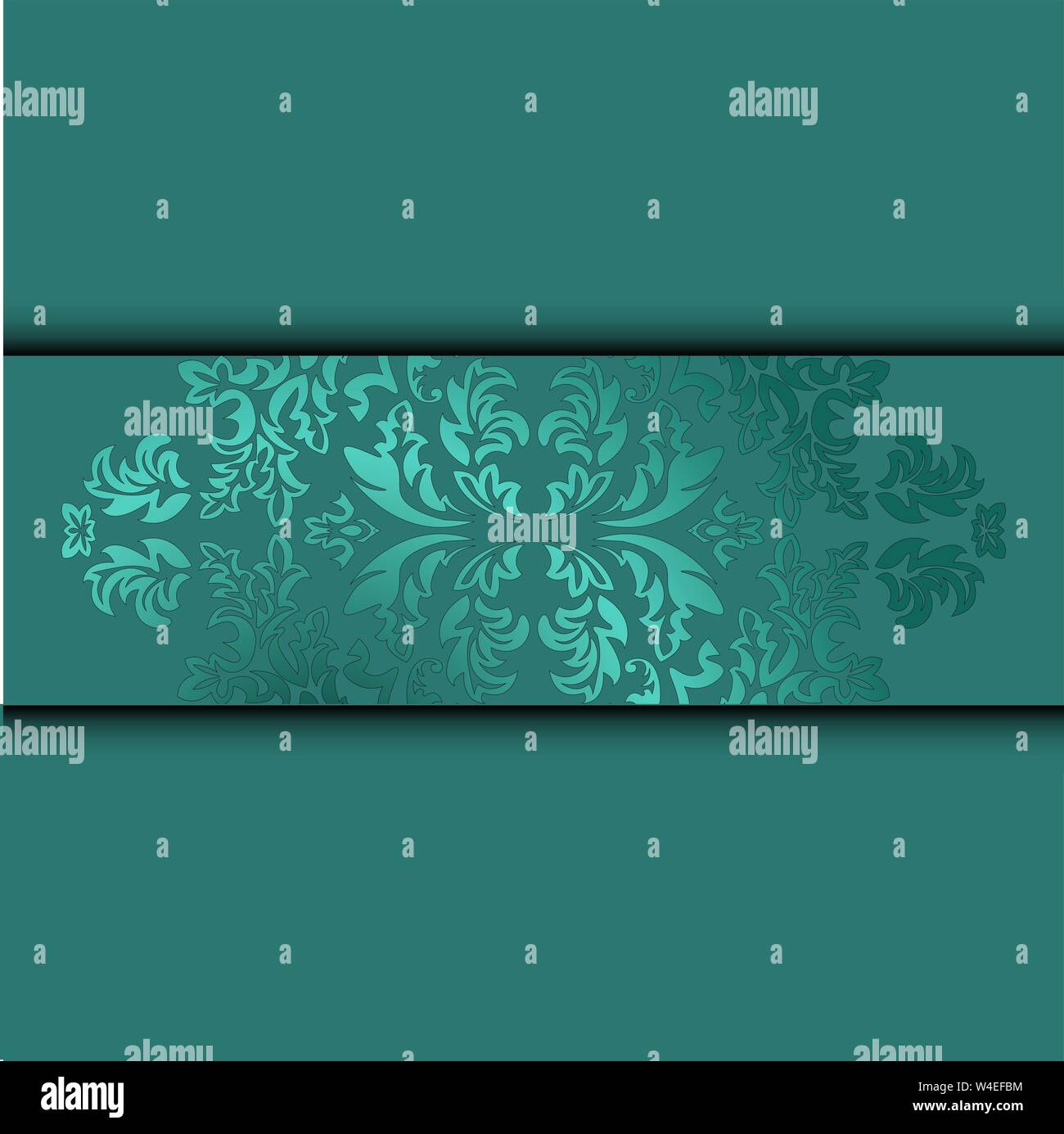 Abstract greeting card, background with flowers and decorative leaves ...