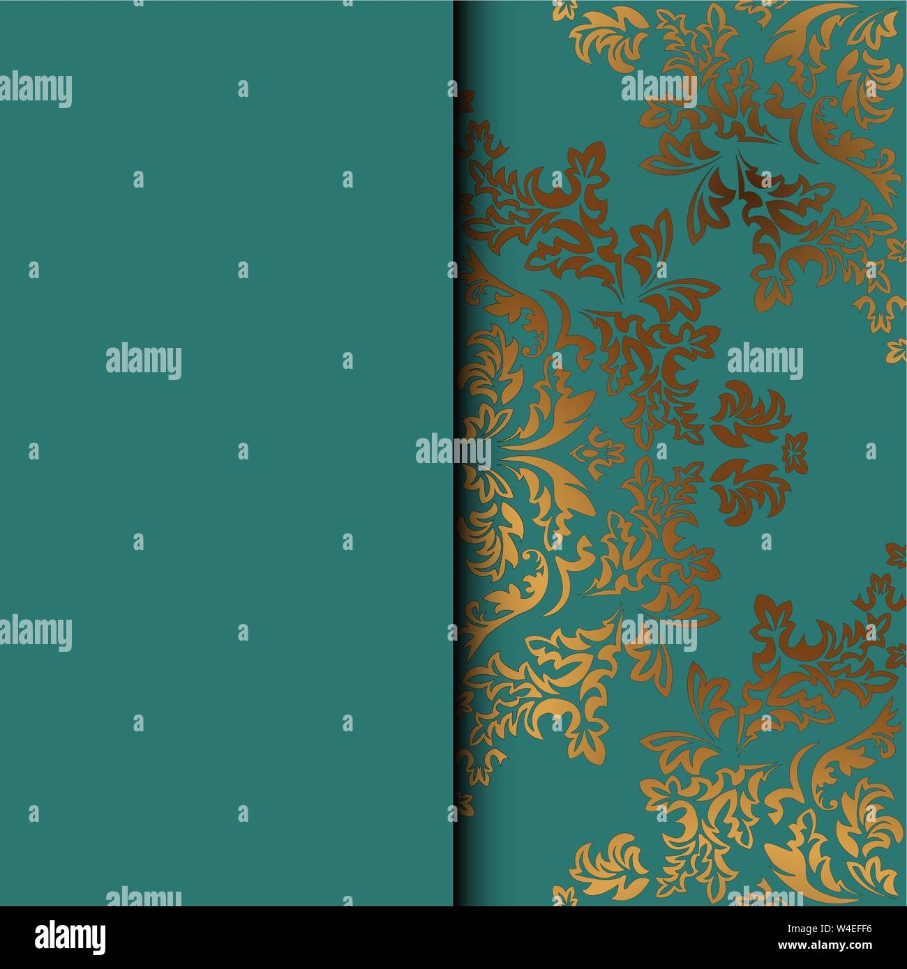 Abstract greeting card, background with flowers and decorative leaves ...