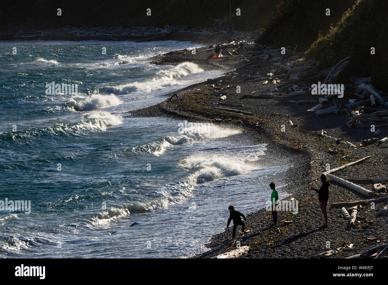 Spiral Beach near Clover Point - Victoria, Vancouver Island, British ...