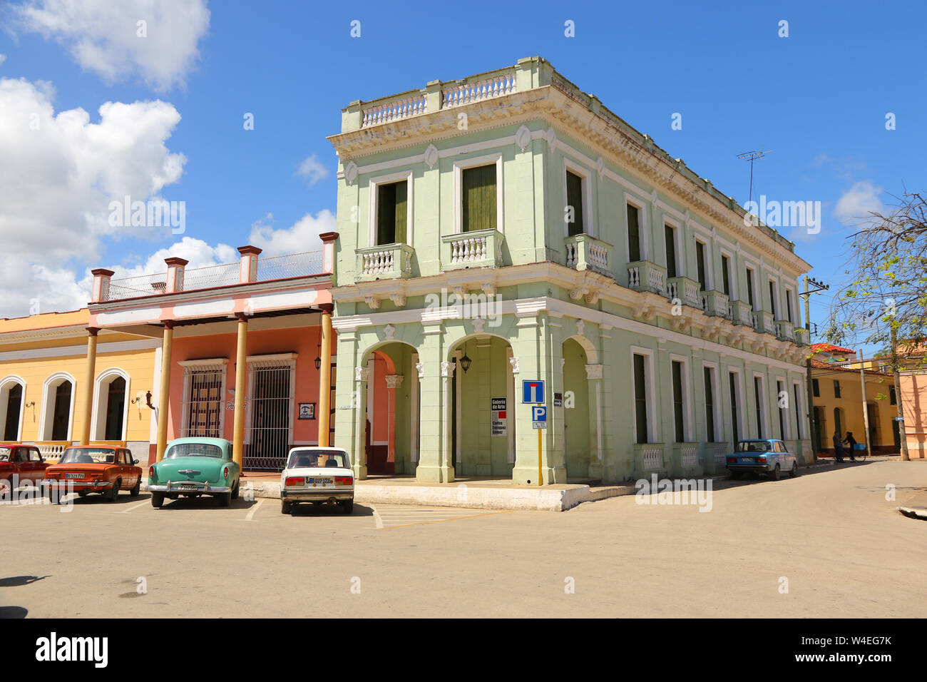 Remedios town center in Cuba Stock Photo - Alamy