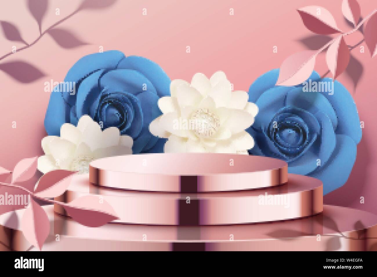 Paper flowers diy Stock Vector Images - Alamy