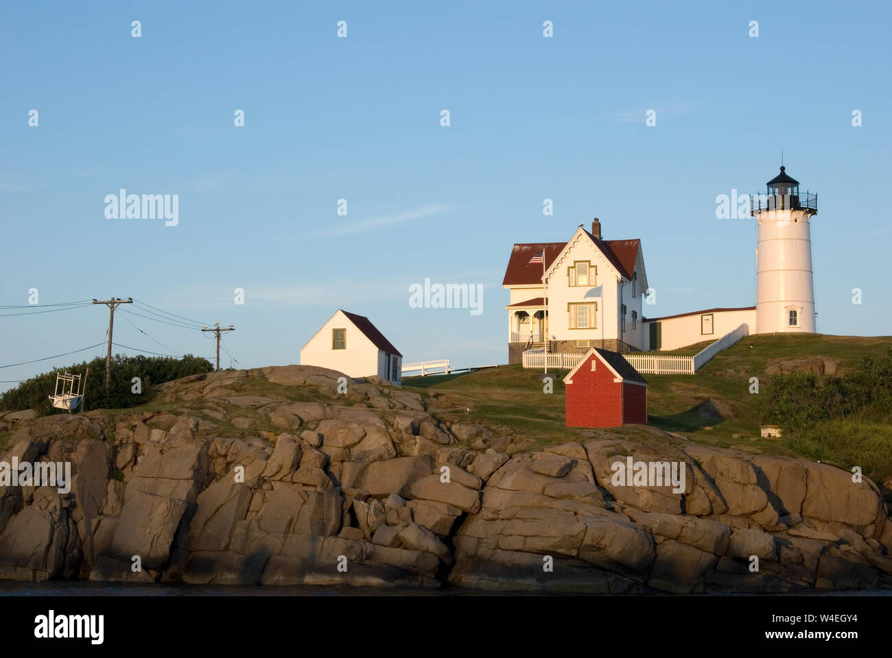 Cape Neddick Lighthouse Maine USA Stock Photo - Alamy