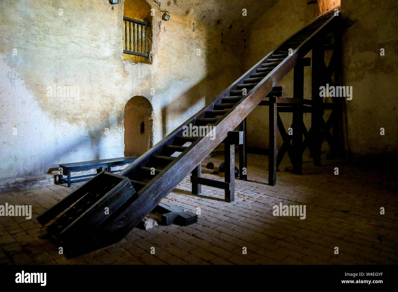Interior of the Castillo de San Pedro de la Roca, aka Castillo del ...