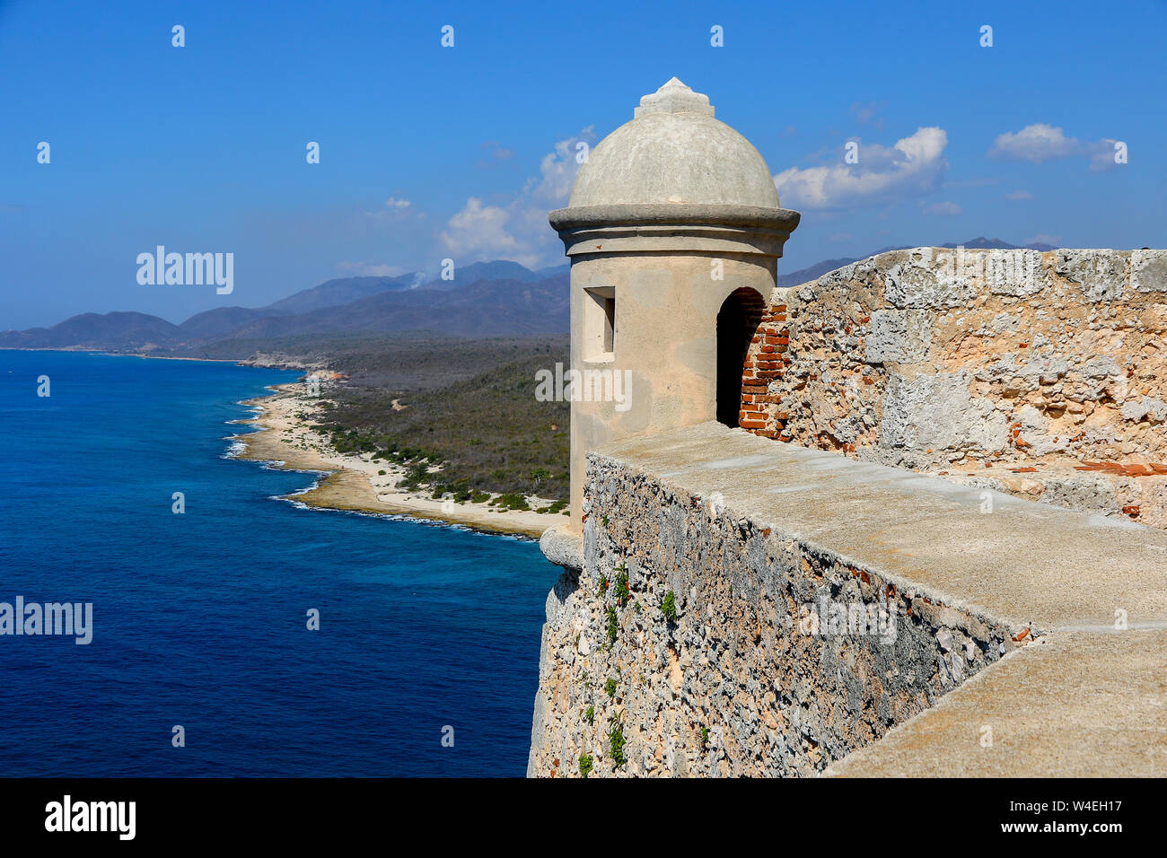 Tower of the Castillo de San Pedro de la Roca, aka Castillo del Morro ...
