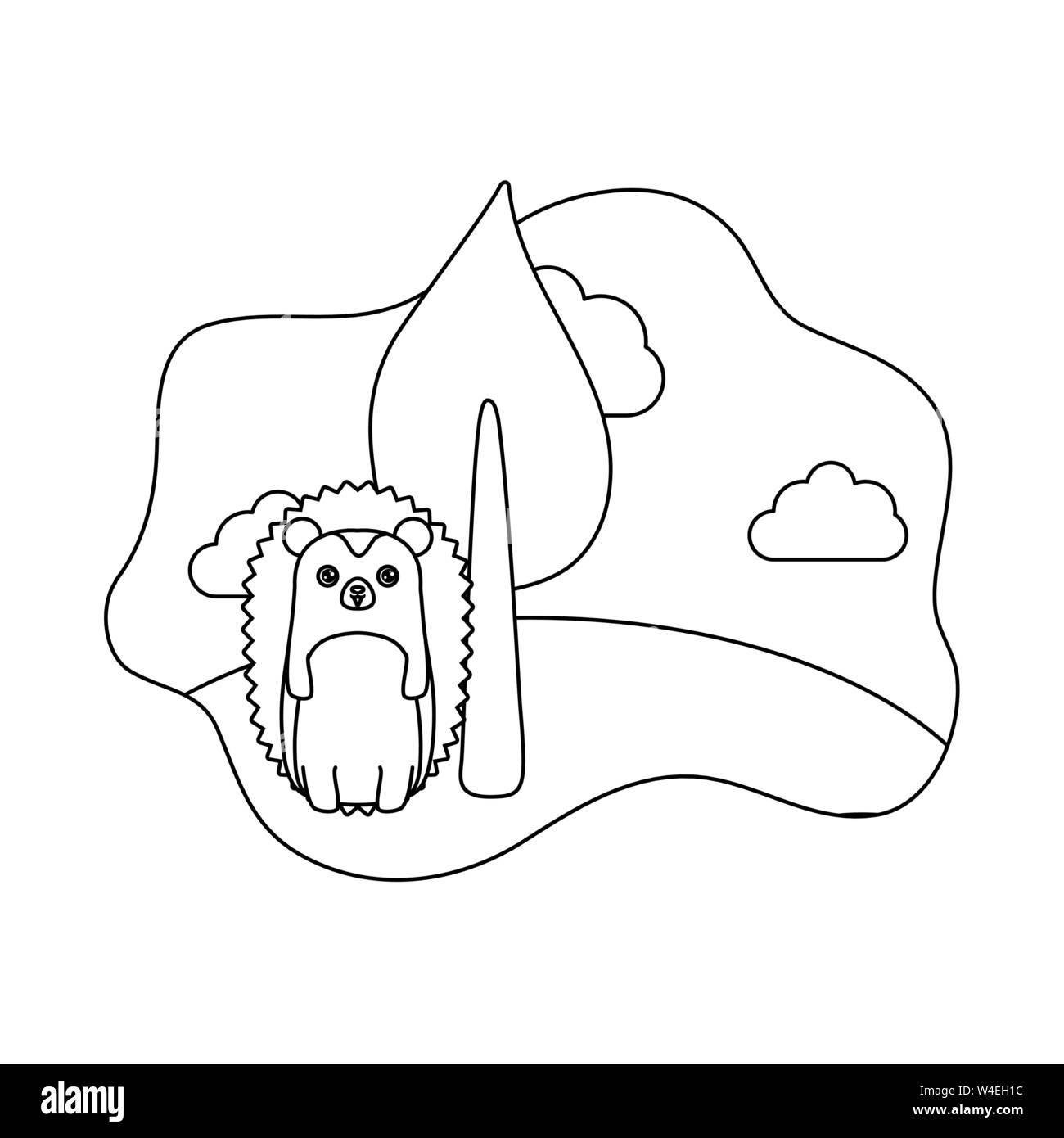Den Black And White Clipart