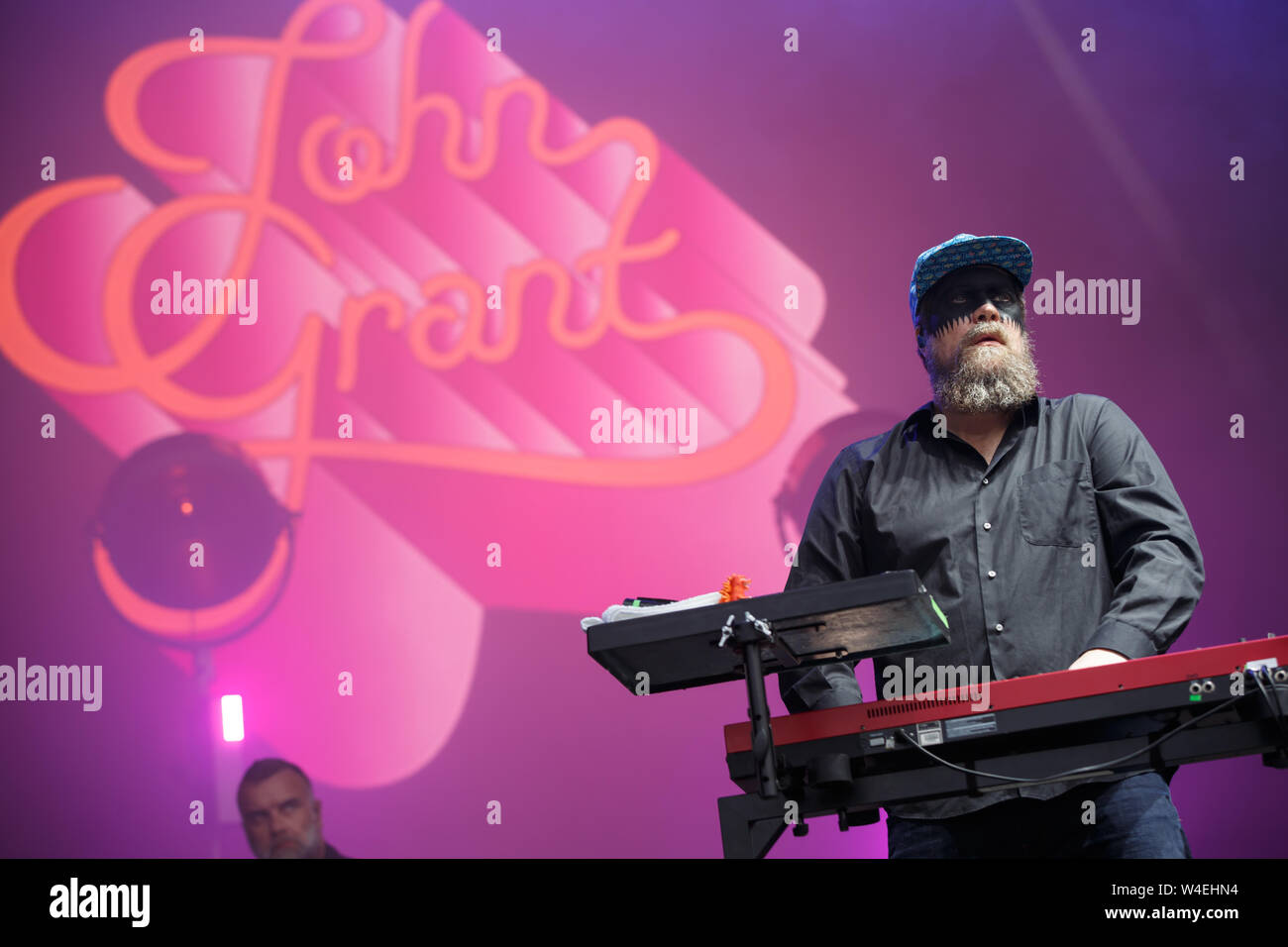 Jodrell Bank, Cheshire. 21st July, 2019. John Grant performs live on ...