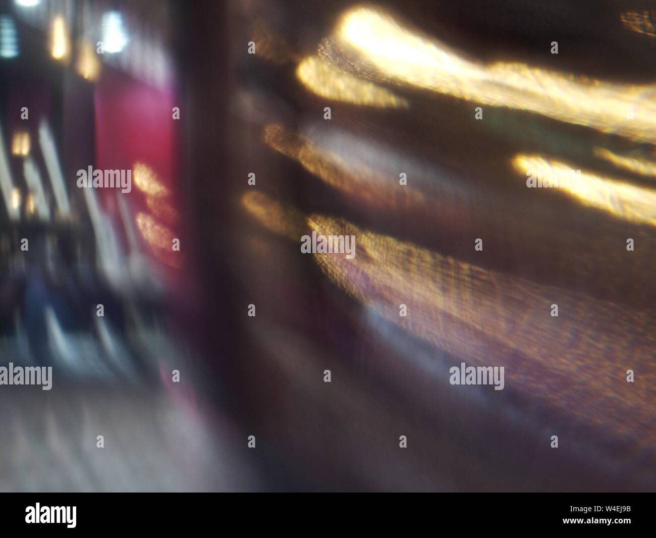 Blurred and distorted views of a Sydney shopping arcade Stock Photo - Alamy