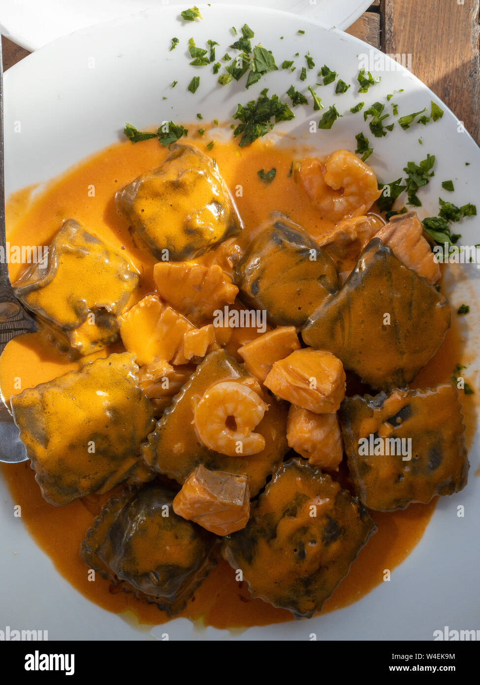 exquisite food with seafood, rich, nutritious and very healthy Stock ...