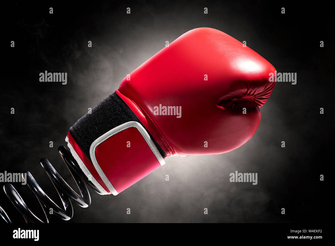 Boxing glove with spring hi-res stock photography and images - Alamy
