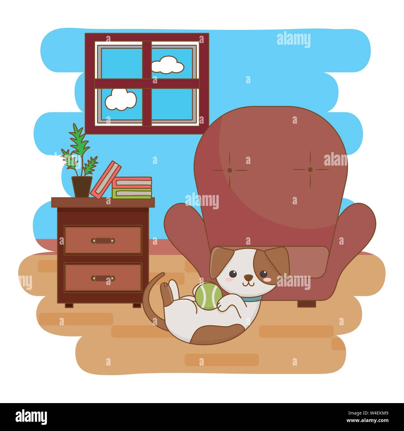 Dog cartoon design, Mascot pet animal nature cute and puppy theme ...