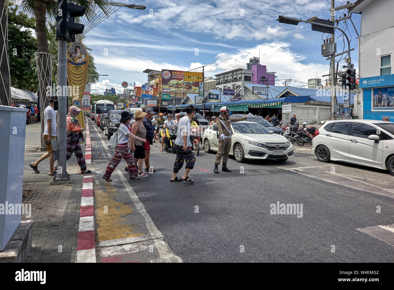 Pedestrian crossing thailand hi-res stock photography and images - Alamy