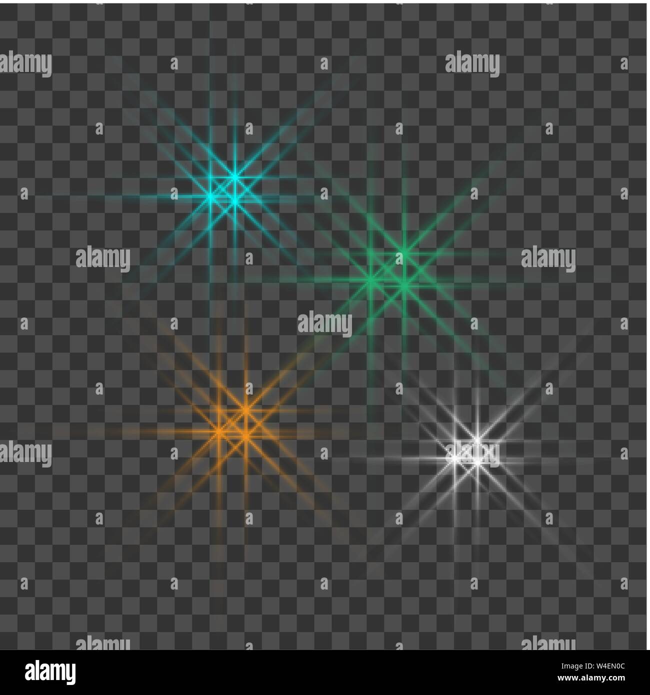 Vector glowing light bursts with sparkles on transparent background Stock Vector Image & Art - Alamy