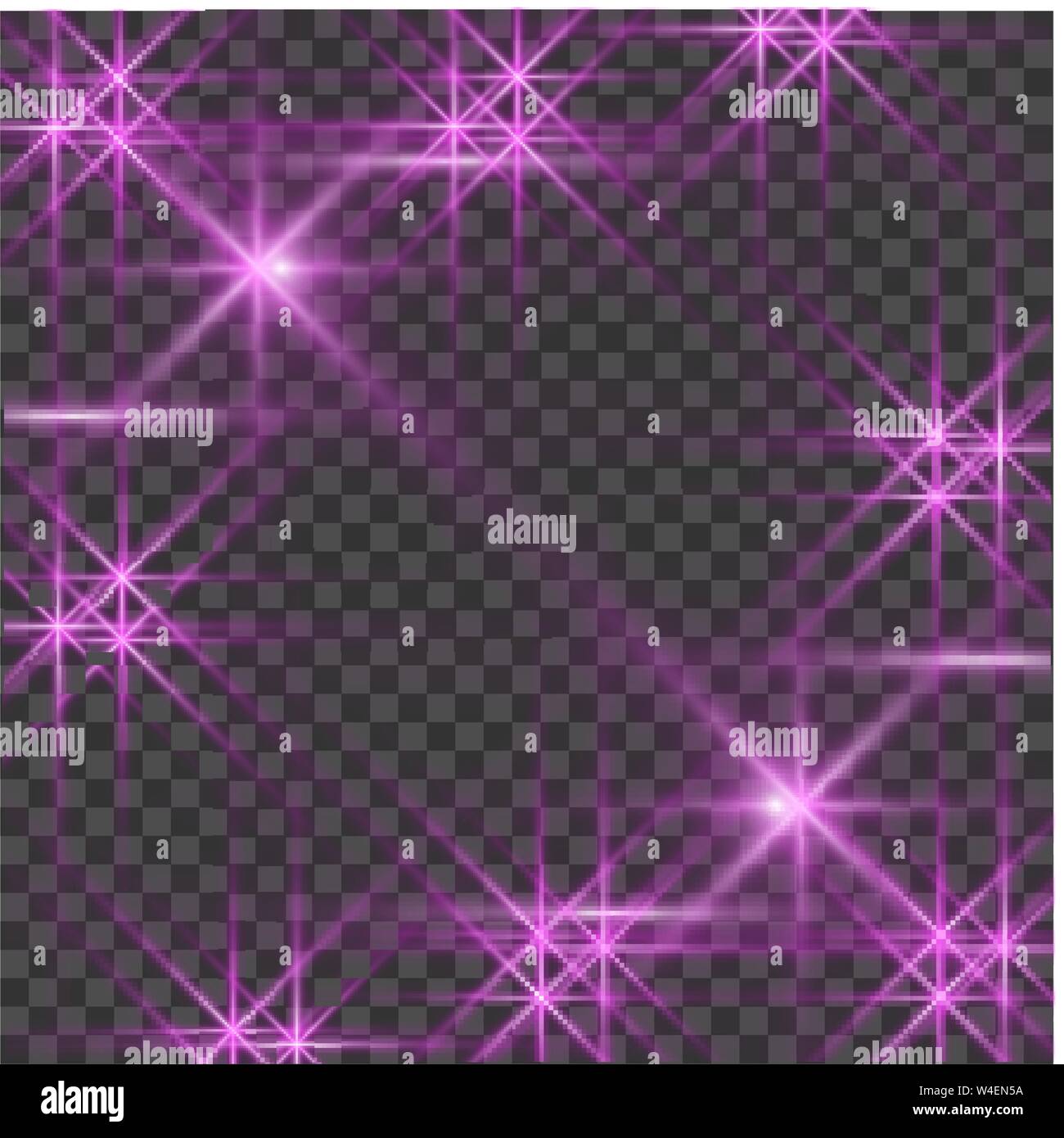 Vector glowing light bursts with sparkles on transparent background ...