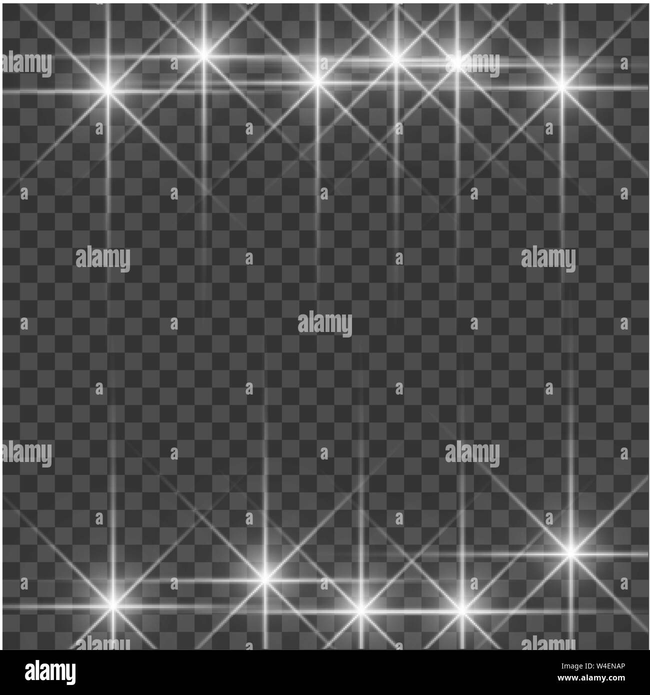 White beautiful light explodes with a transparent explosion. Vector ...