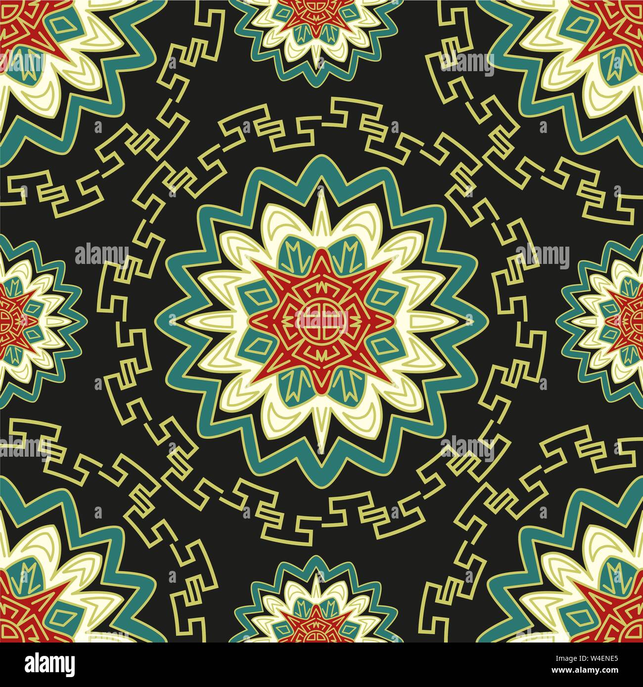 Traditional korean, japanese, chinese seamless pattern design. Vector ...