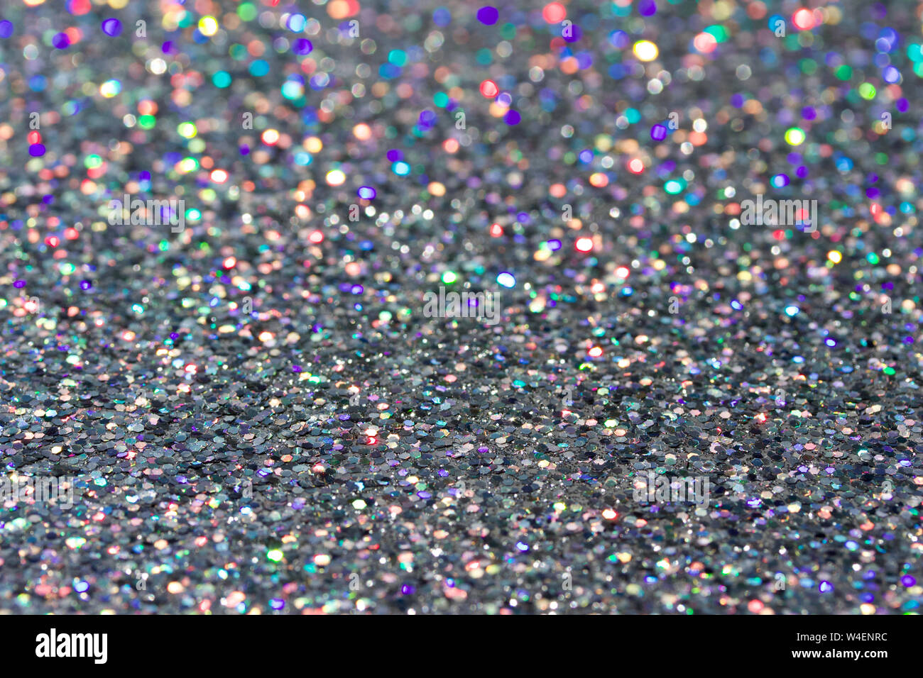 Macro abstract texture background of sparkling silver glitter ...