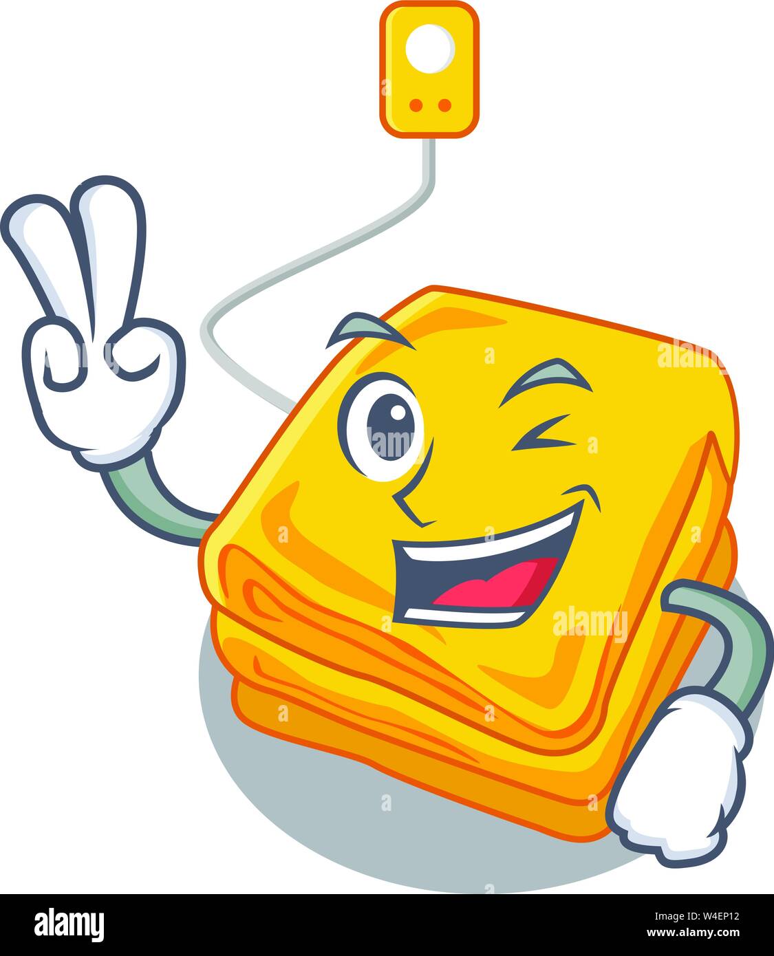 Two finger electric blanket isolated with the cartoon vector ...