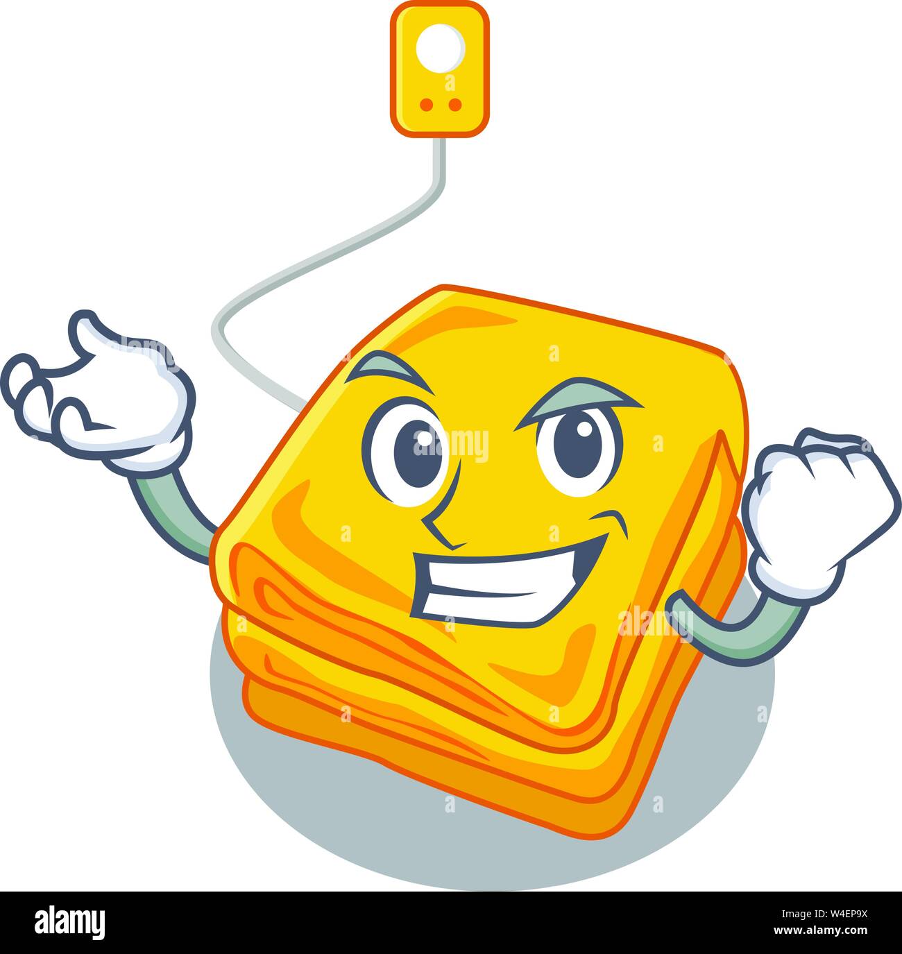 Successful electric blanket isolated with the cartoon vector ...