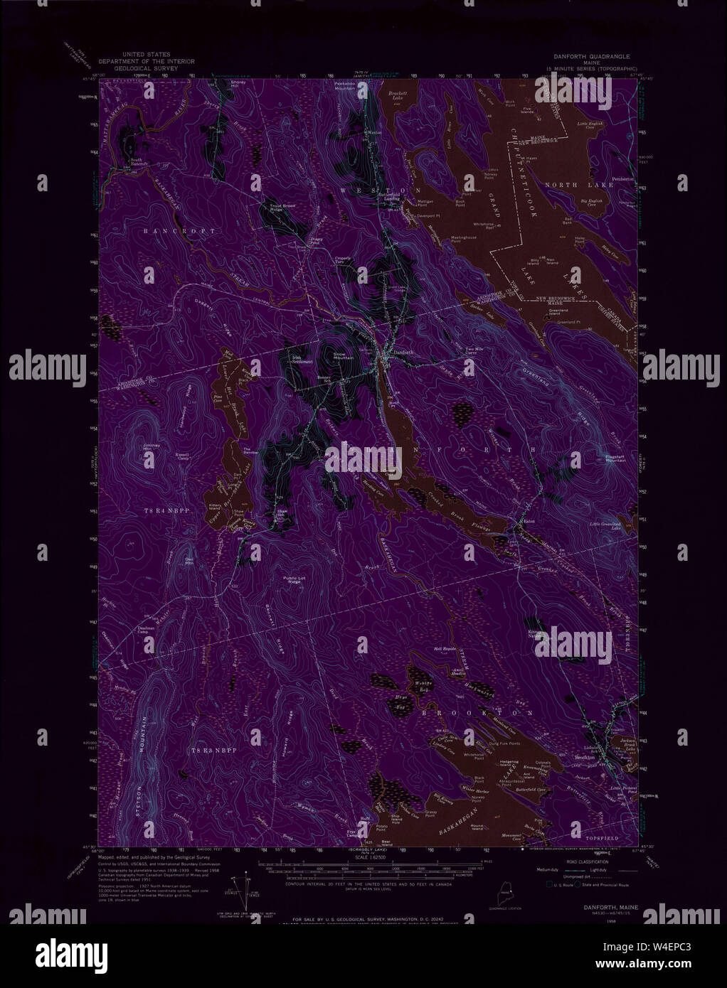 Map of danforth hi-res stock photography and images - Alamy