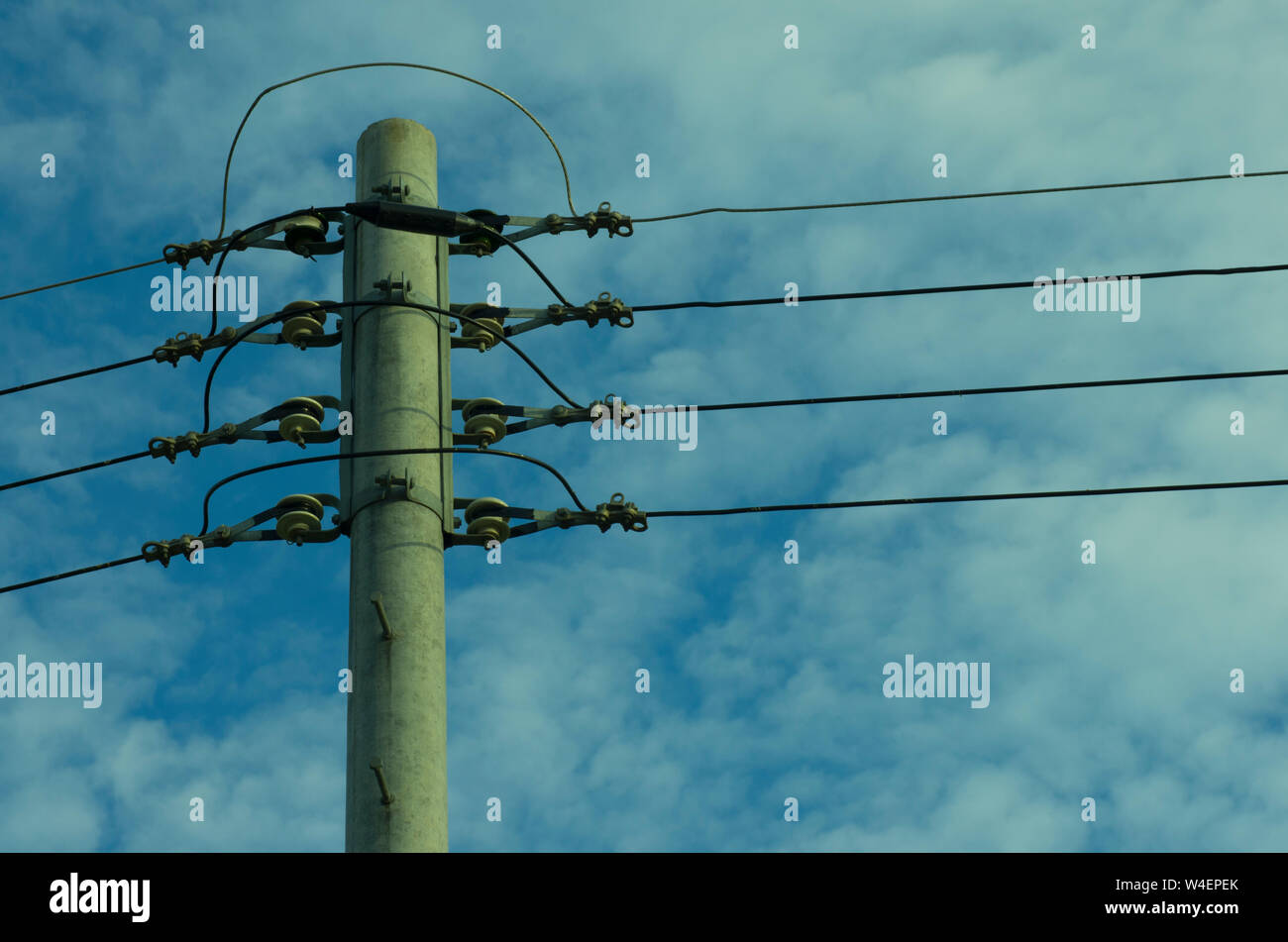 Utility pole cable under hi-res stock photography and images - Alamy