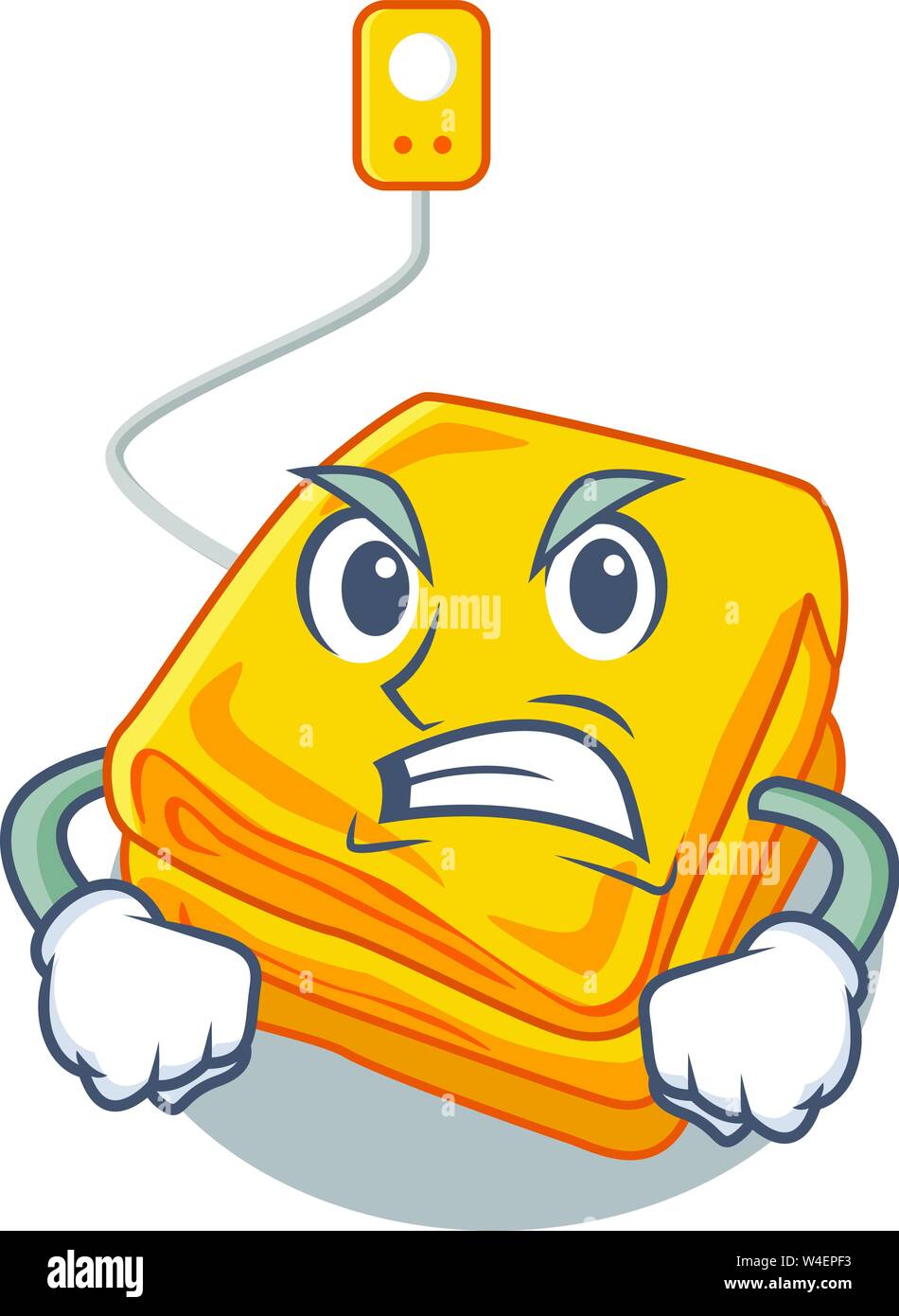 Angry electric blankets stored in mascot cupboard vector illustration ...