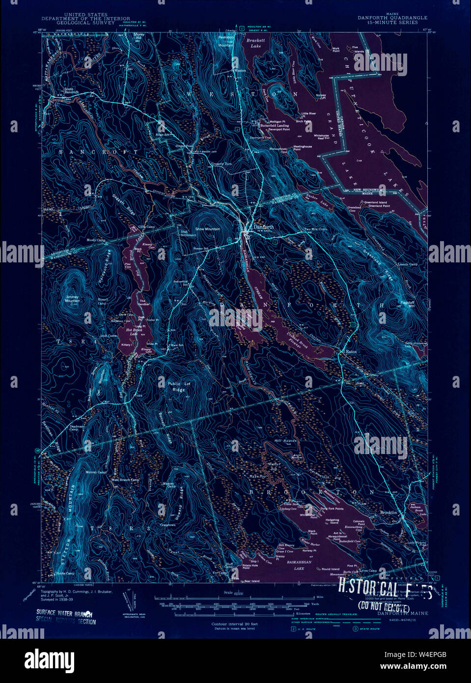 Map of danforth hi-res stock photography and images - Alamy