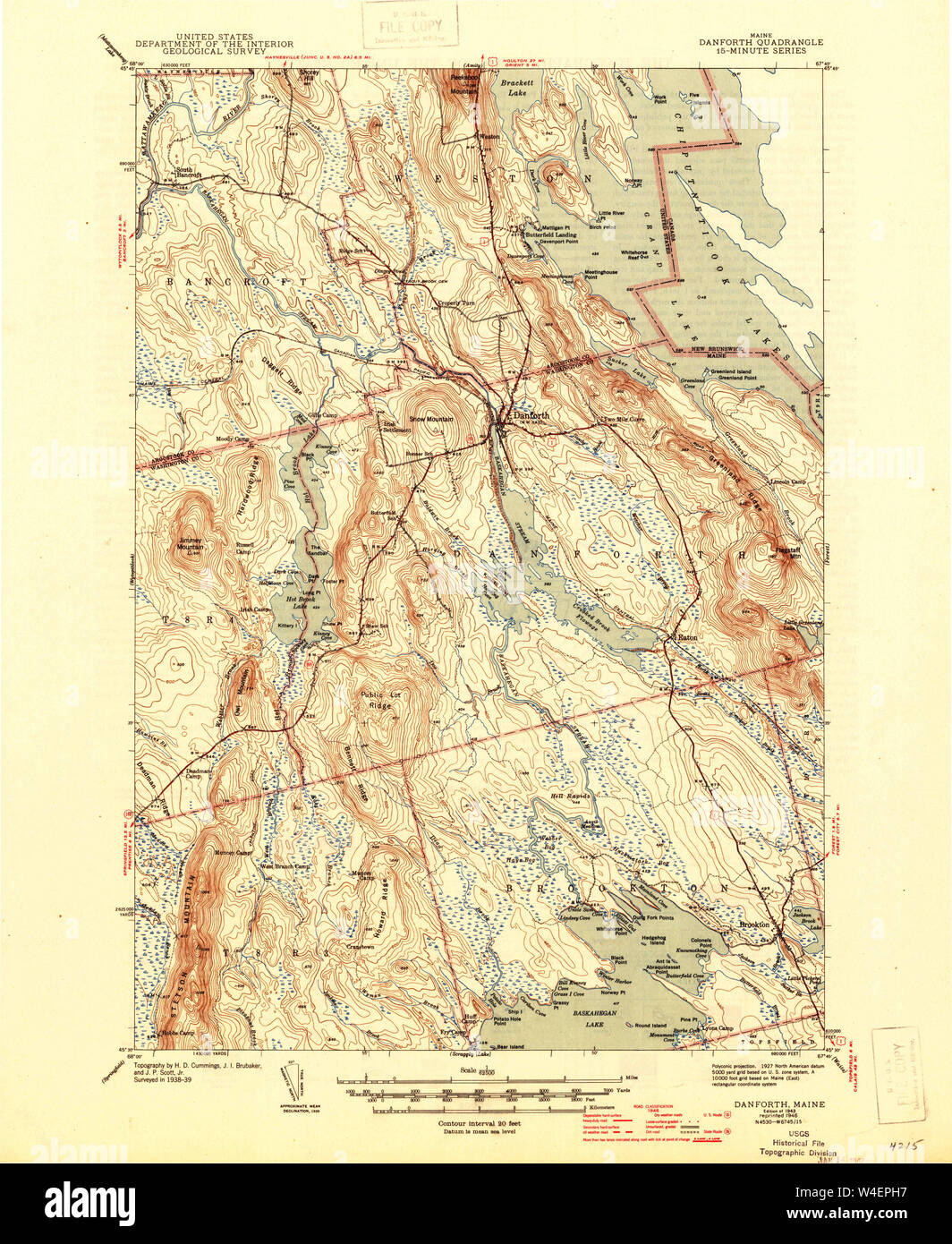 Map of danforth hi-res stock photography and images - Alamy
