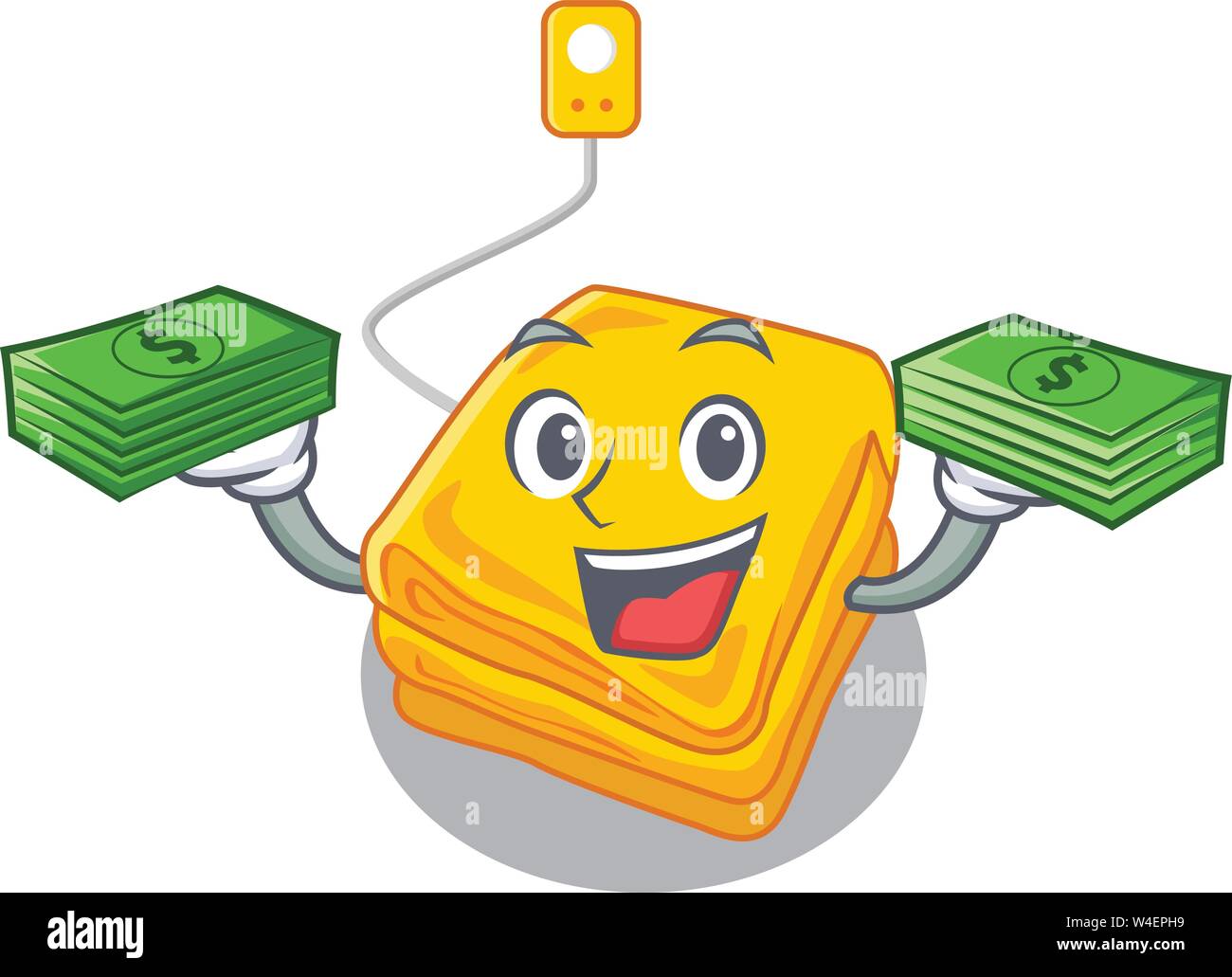 With money bag electric blankets stored in mascot cupboard vector ...