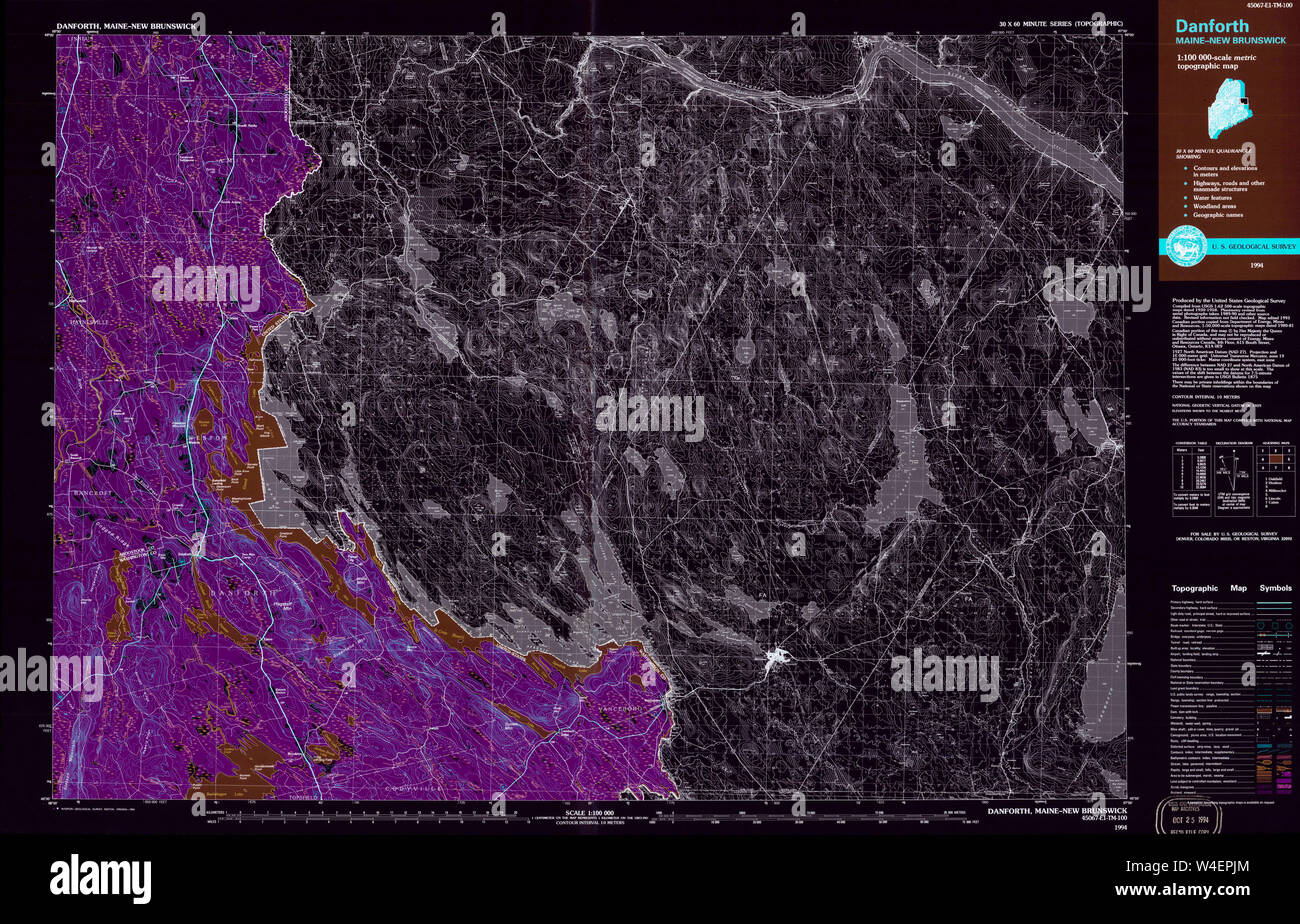 Danforth map hi-res stock photography and images - Alamy