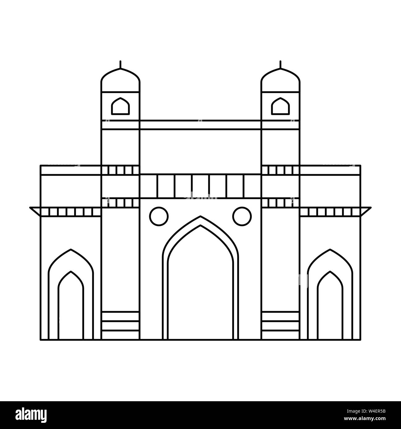 Hindu and islamic architecture Cut Out Stock Images & Pictures - Alamy