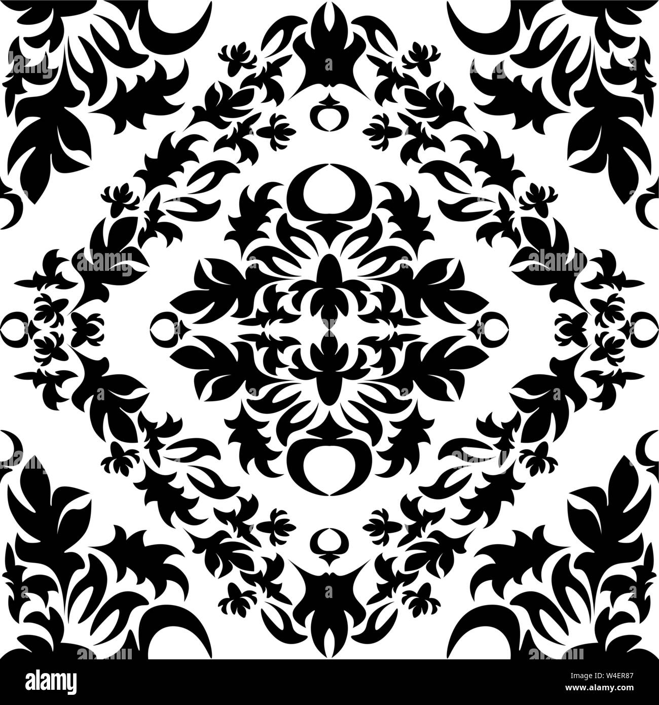 Royal damask pattern for fabric design. Wallpaper baroque, damask Stock ...
