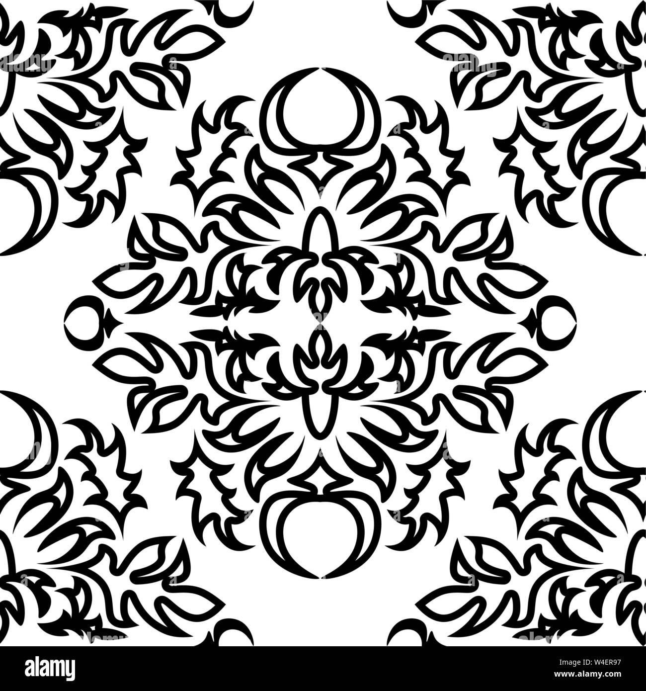 Royal damask pattern for fabric design. Wallpaper baroque, damask Stock ...