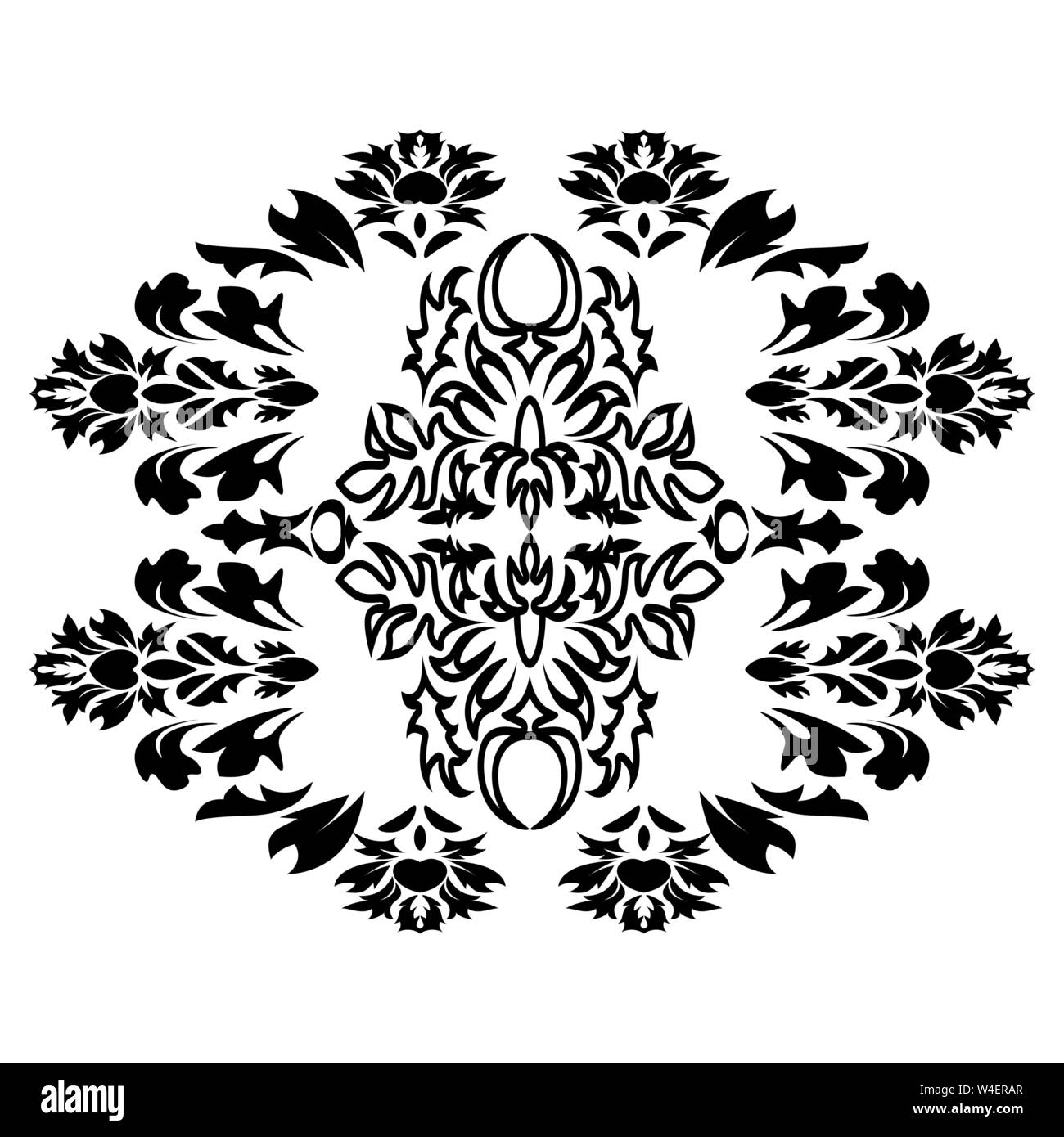 Royal damask pattern for fabric design. Wallpaper baroque, damask Stock ...