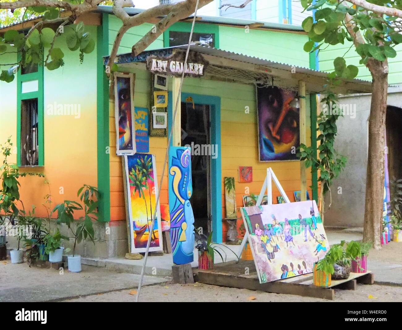 Belize placencia town hi-res stock photography and images - Alamy