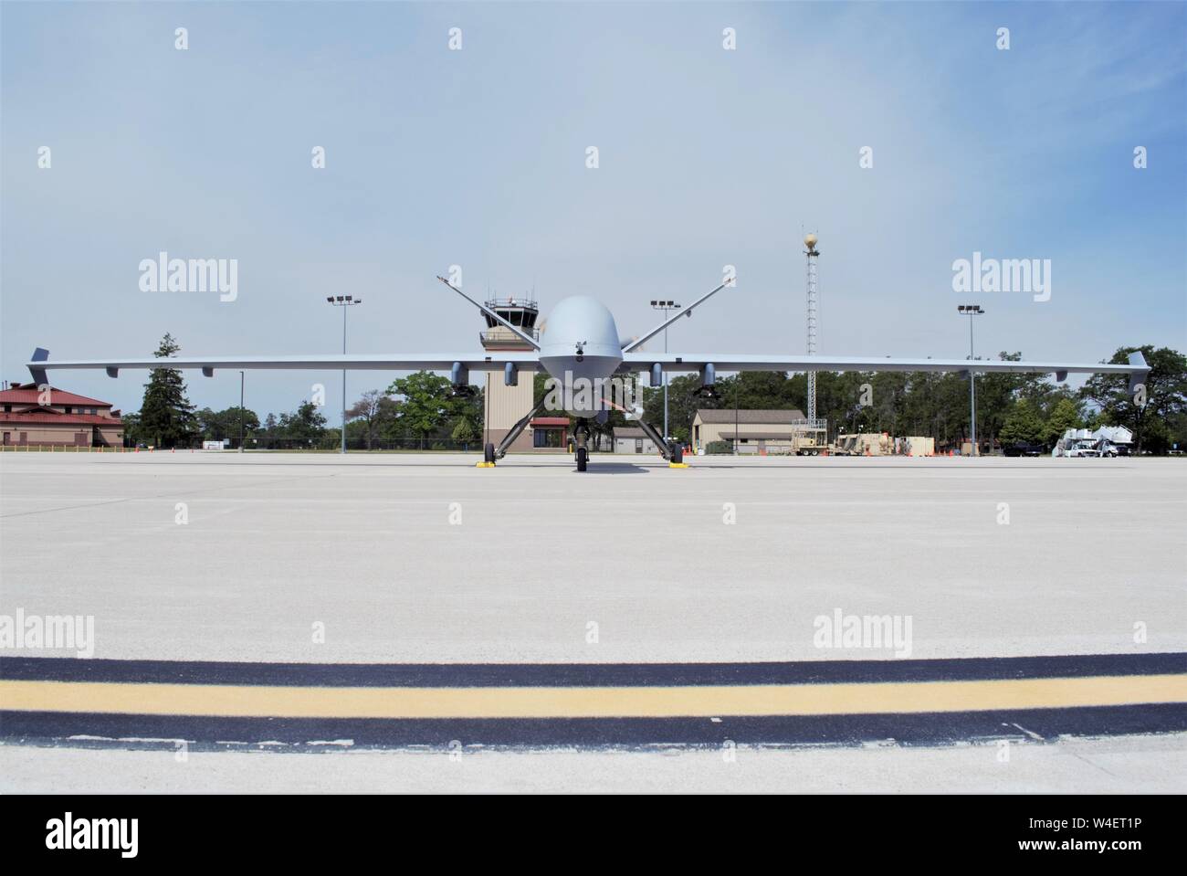 An MQ-9 Reaper assigned to the 214th Attack Group, Fort Huachuca, Ariz ...