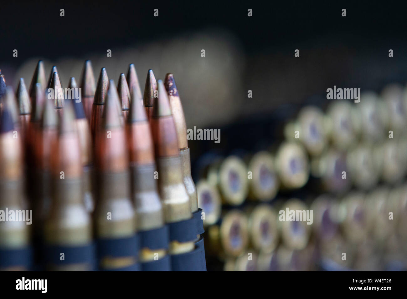 Ammunition is stacked neatly by the 603rd Military Police Company’s ...