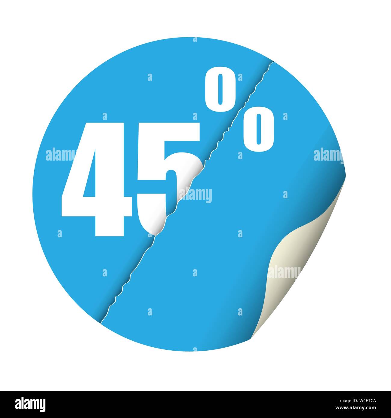 Round sticker percent discount. Modern vector illustration Stock Vector ...