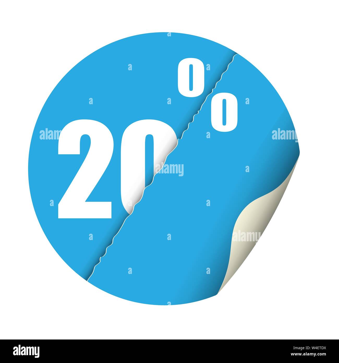 Round sticker percent discount. Modern vector illustration Stock Vector ...
