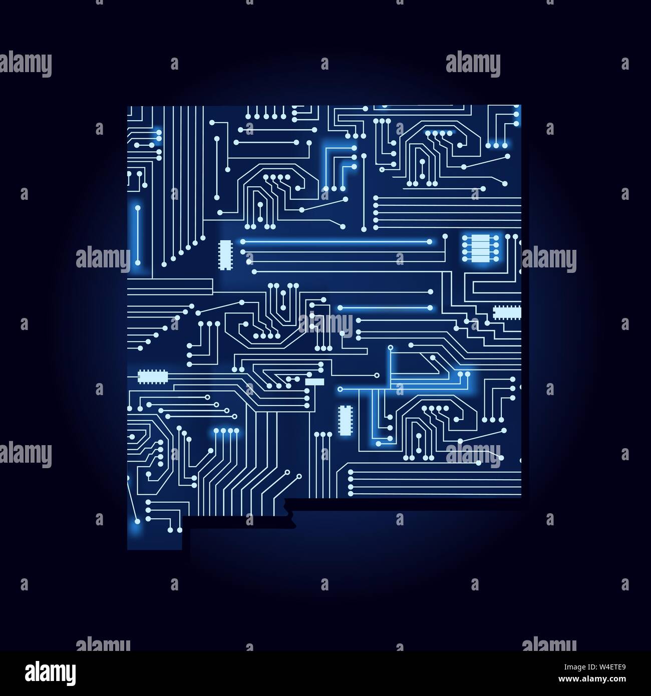 American frontier map hi-res stock photography and images - Alamy