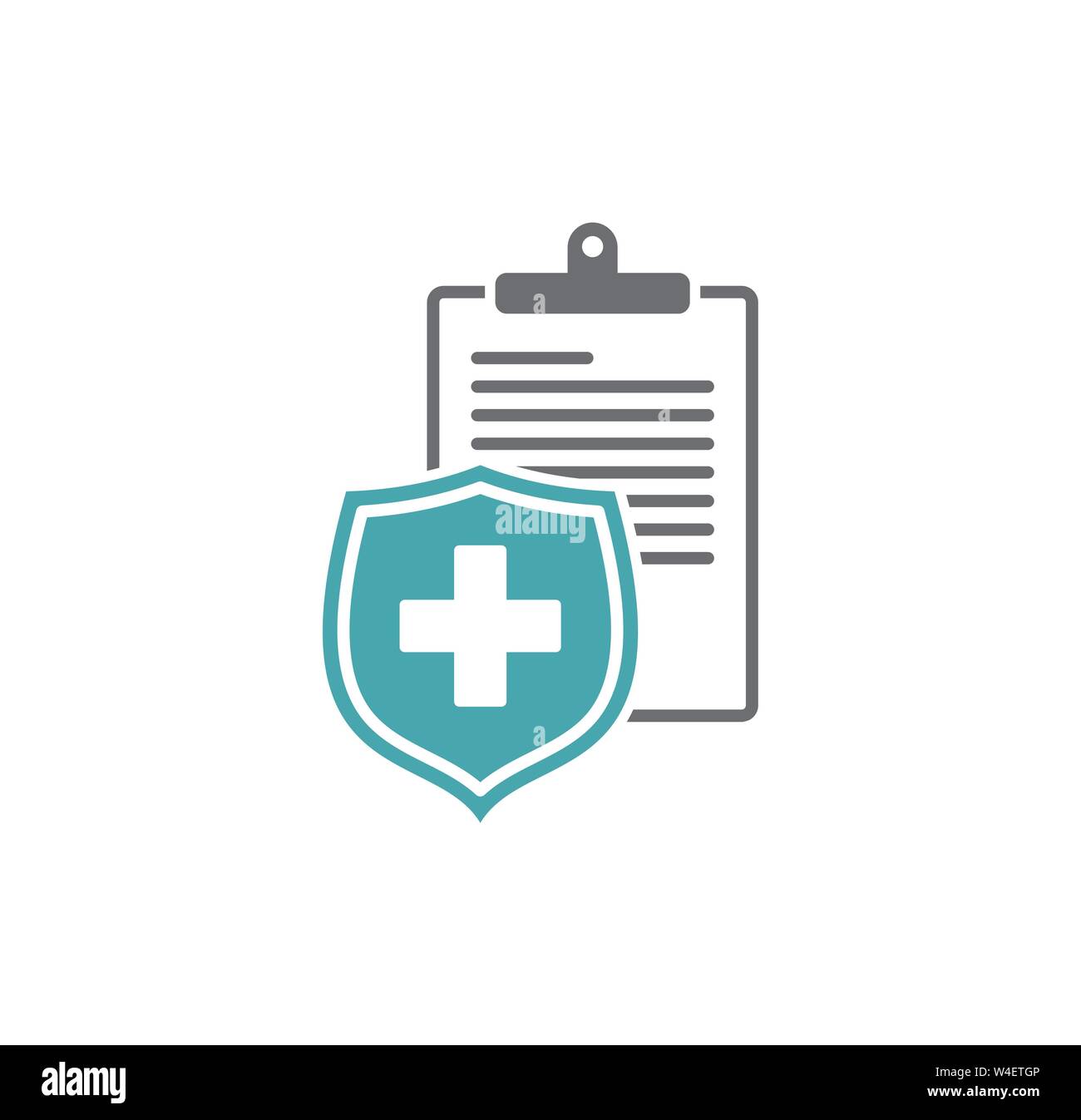 Insurance related icon on background for graphic and web design. Simple ...