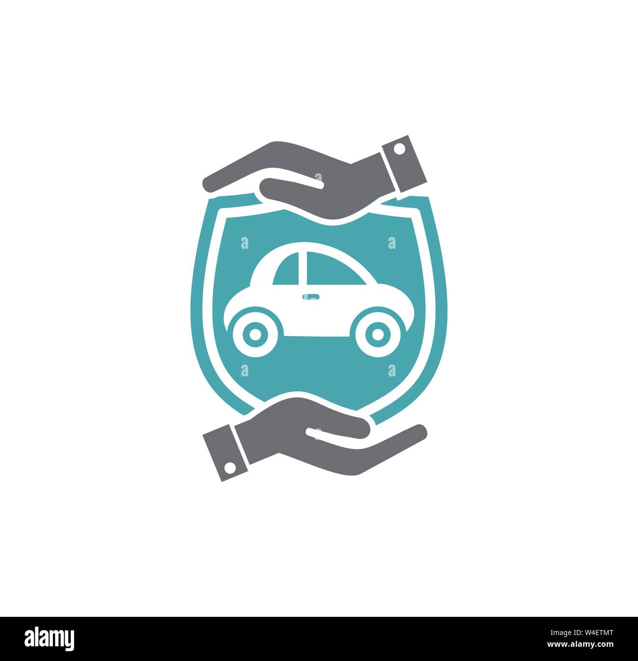 Insurance related icon on background for graphic and web design. Simple ...