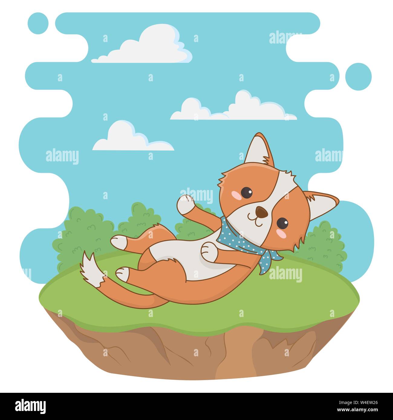 Dog cartoon design, Mascot pet animal nature cute and puppy theme ...