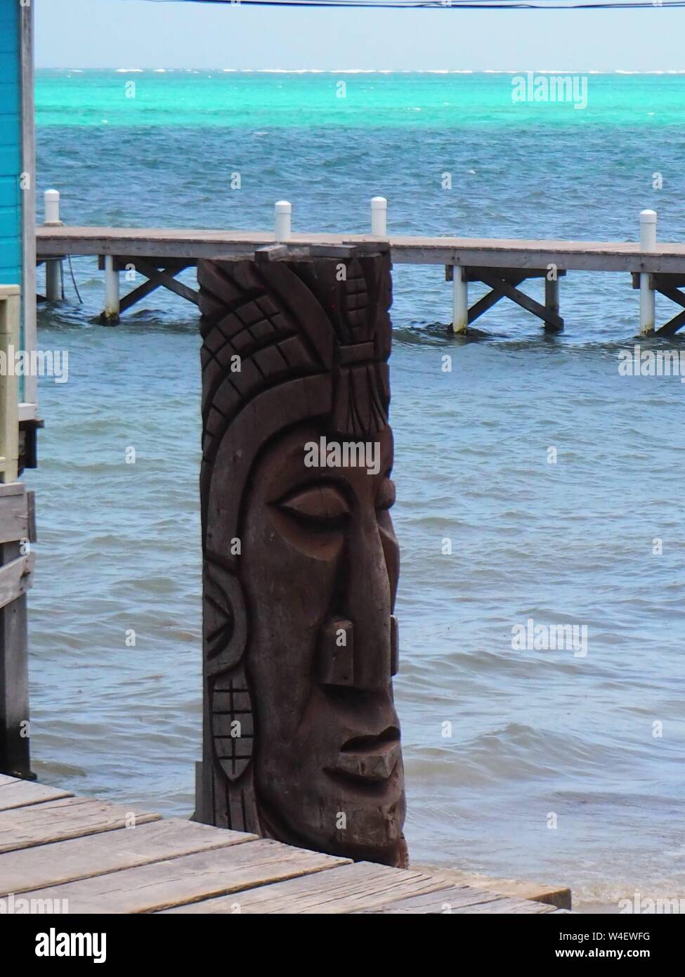 Belize wooden sculpture hi-res stock photography and images - Alamy
