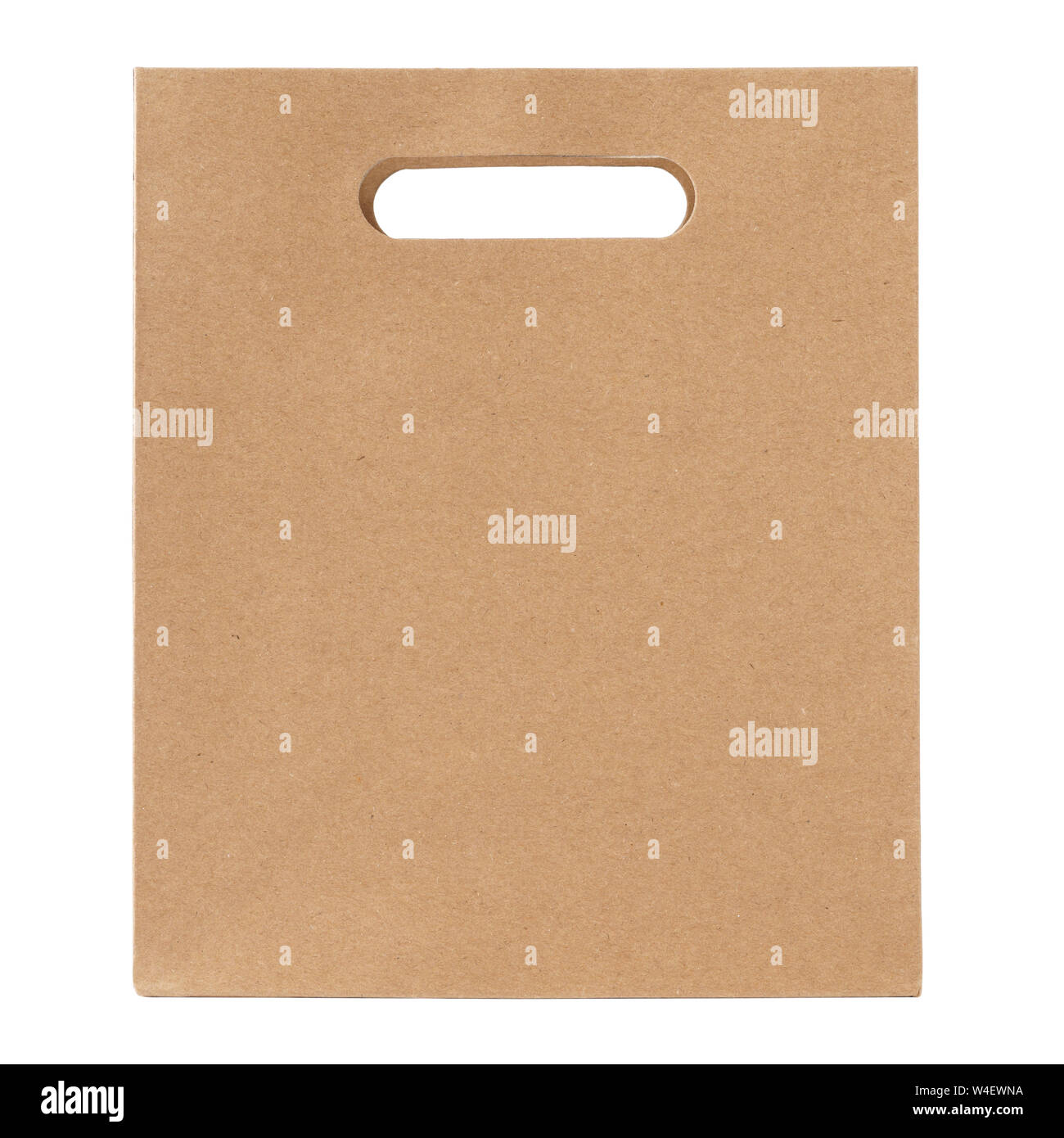 Kraft paper bag isolated on white background. Recyclable eco-friendly ...