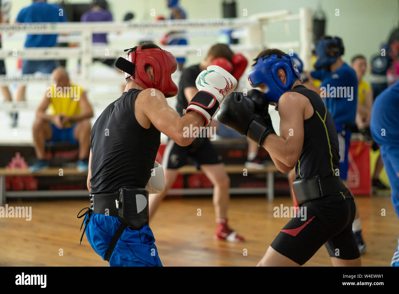 Fighters at the boxing club Stock Photo - Alamy