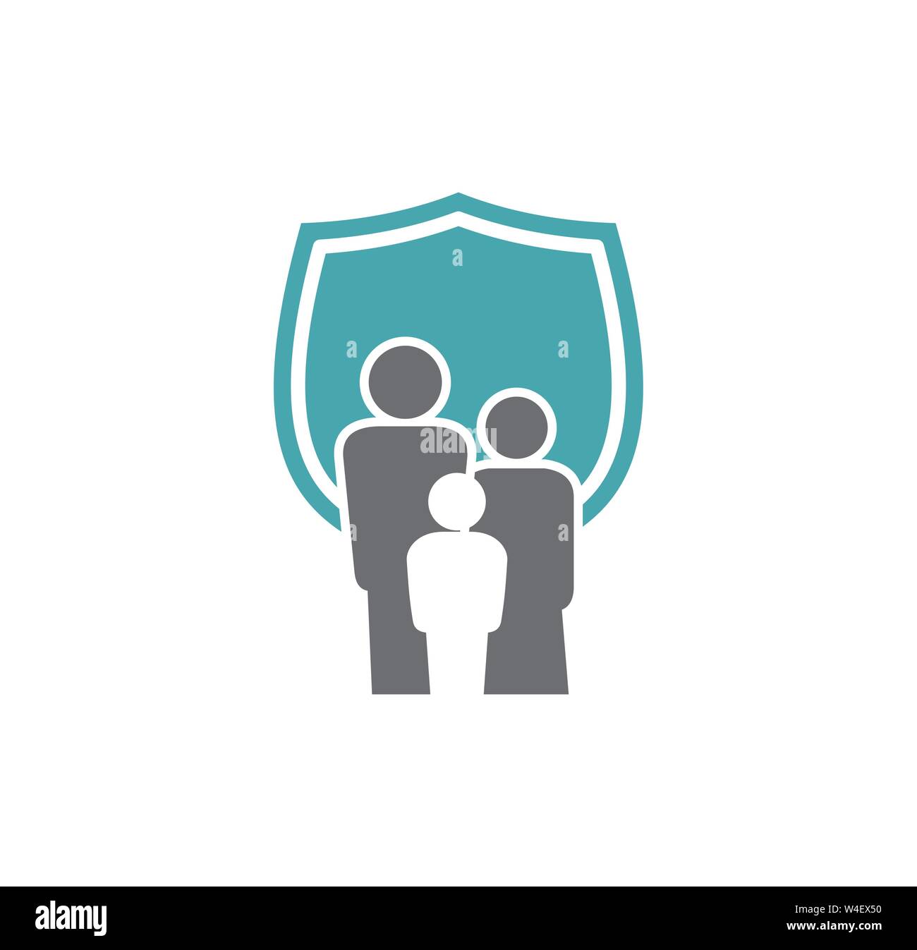 Insurance related icon on background for graphic and web design. Simple ...