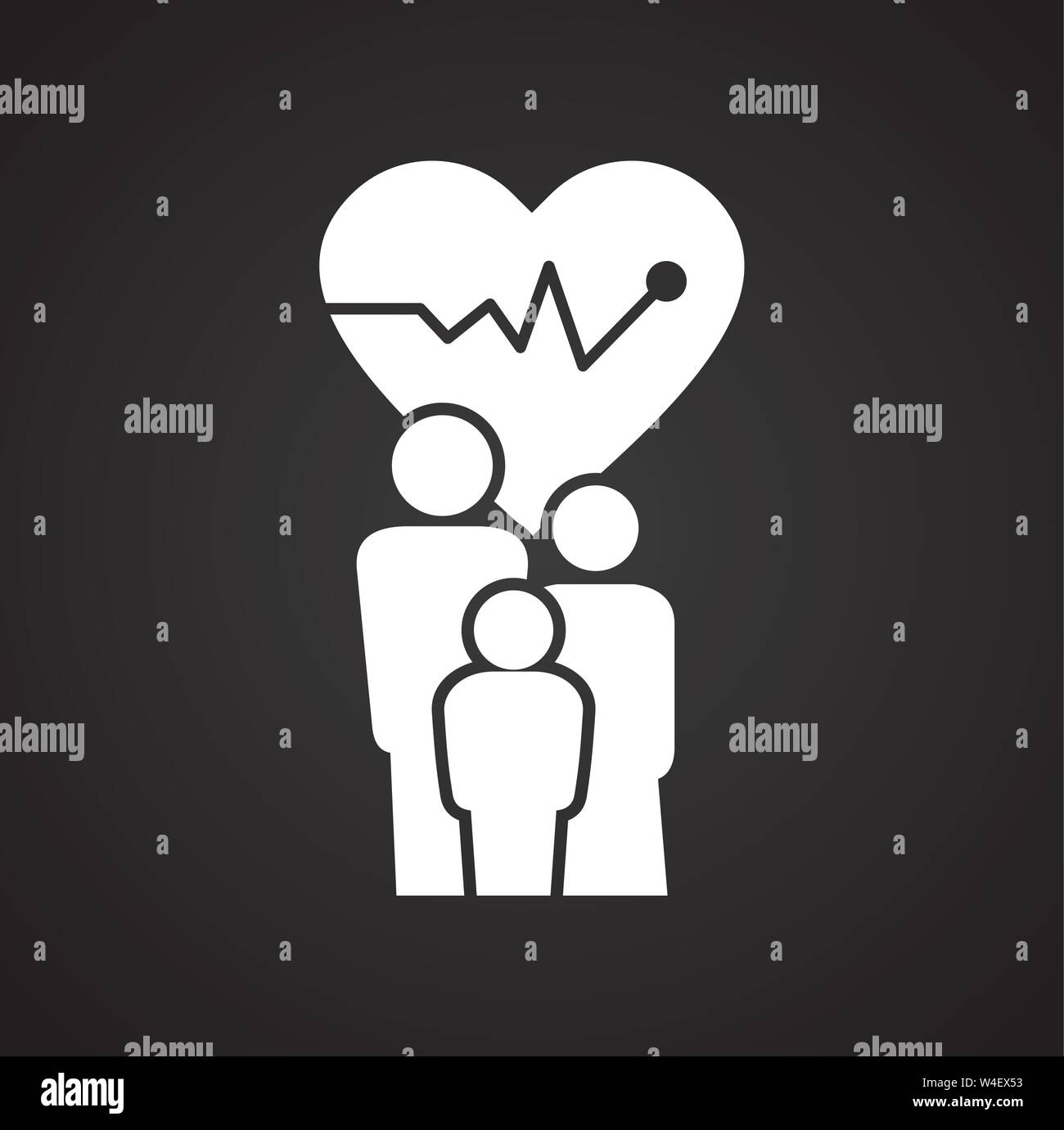 Insurance related icon on background for graphic and web design. Simple ...