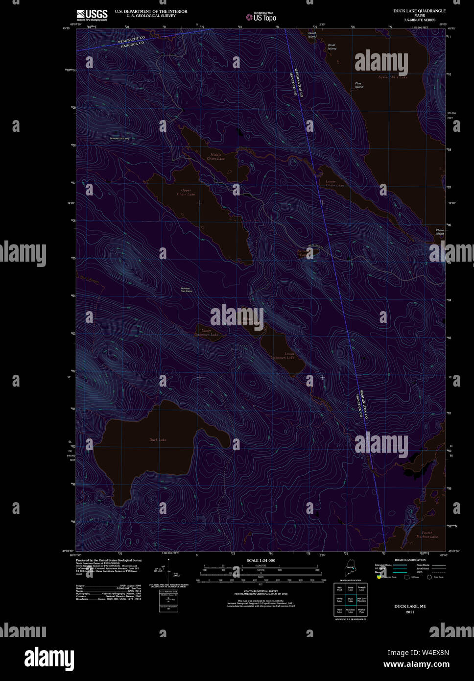 Duck lake map hi-res stock photography and images - Alamy