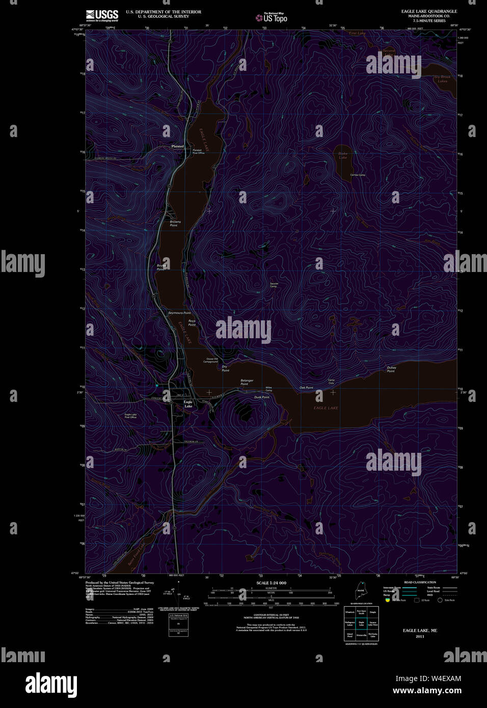 Map Of Eagle Lake High Resolution Stock Photography and Images - Alamy